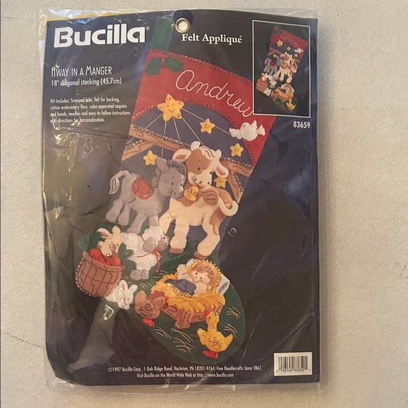 Bucilla | Holiday | Bucilla Away In A Manger Felt Applique Kit | Poshmark